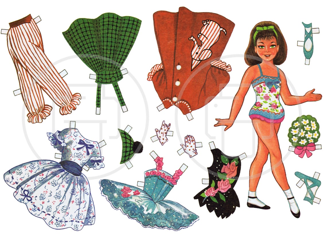 Spanish Paper Dolls From the 1980s - Digital Download - Etsy