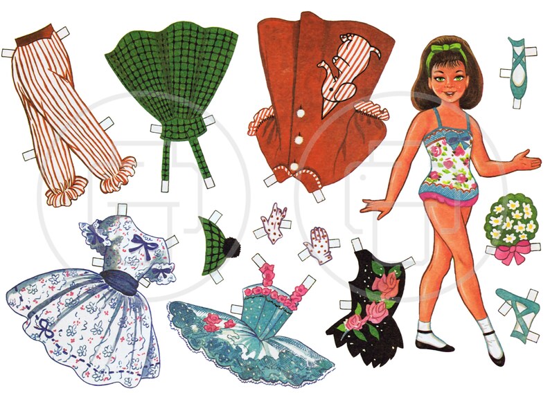 Spanish Paper Dolls From the 1980s - Digital Download - Etsy