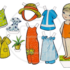 Vintage Spanish Paper Dolls From the 70s - Digital Download - Etsy Canada