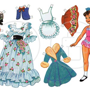 Spanish Paper Dolls From the 1980s - Digital Download - Etsy