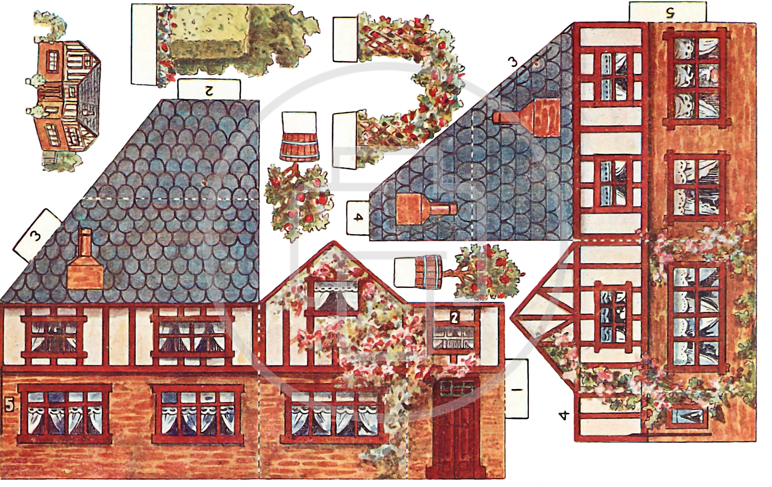 Vintage Paper Cottages Series 2 - Digital Download - Etsy
