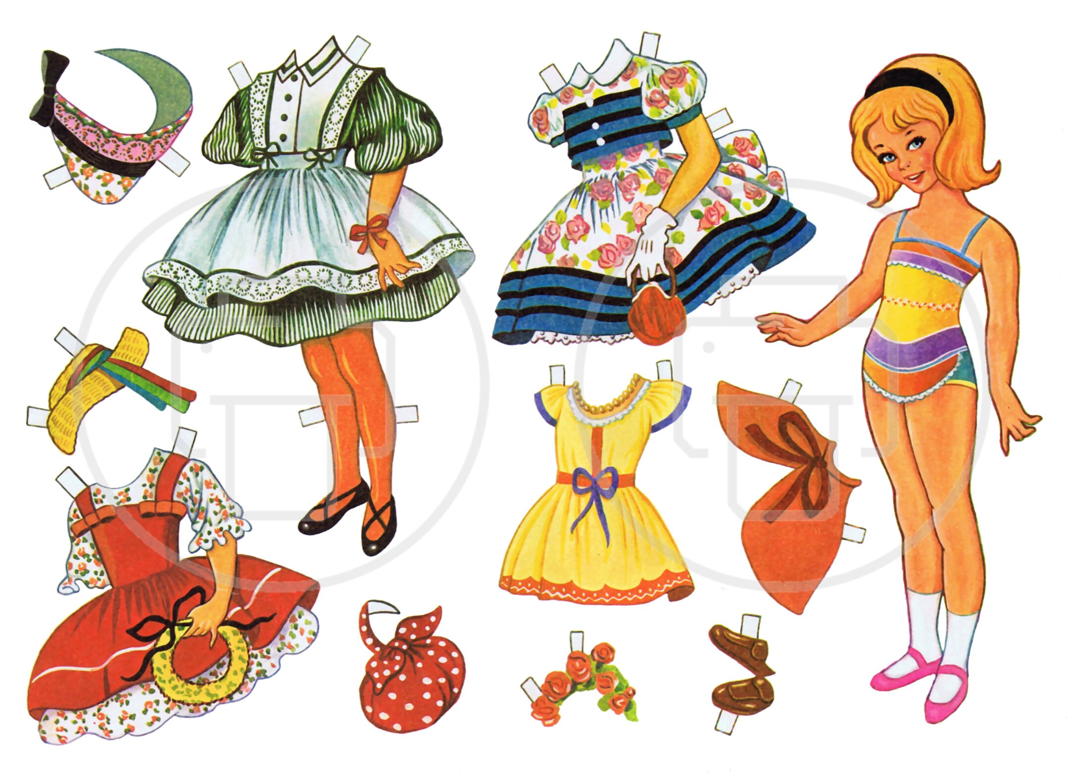 Spanish Paper Dolls From the 1980s - Digital Download - Etsy