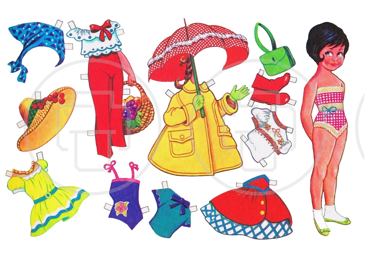 Spanish Paper Dolls From the 1980s - Digital Download - Etsy