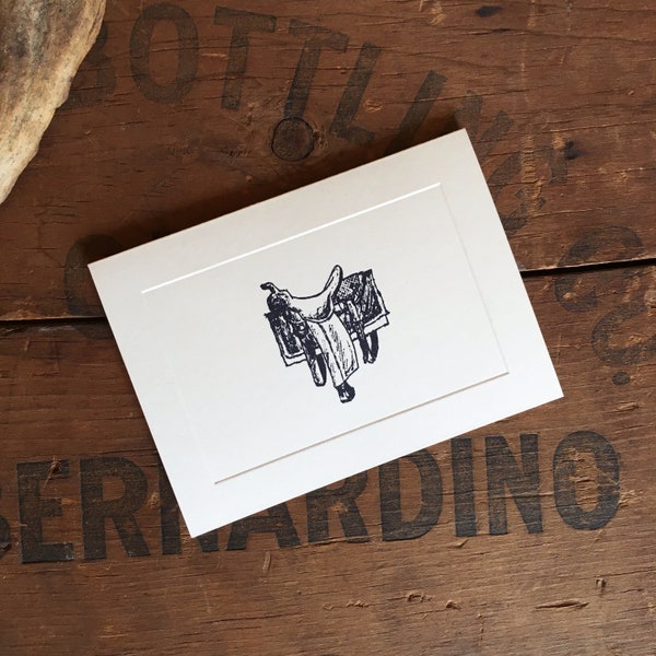 Western Cowboy Note Cards - Etsy