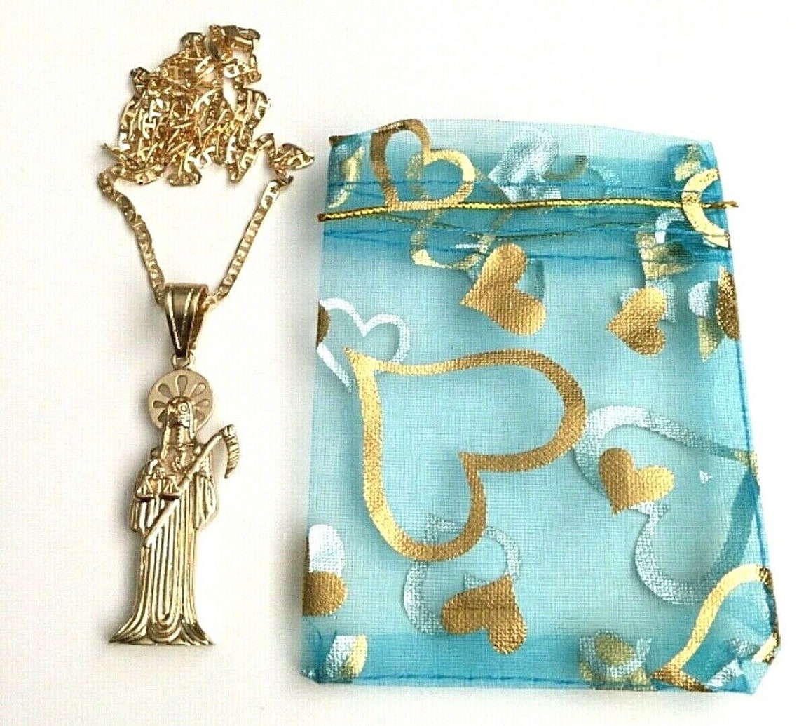 18K Gold Filled Grim Reaper Necklace 20 Long / 18k Gold - Etsy