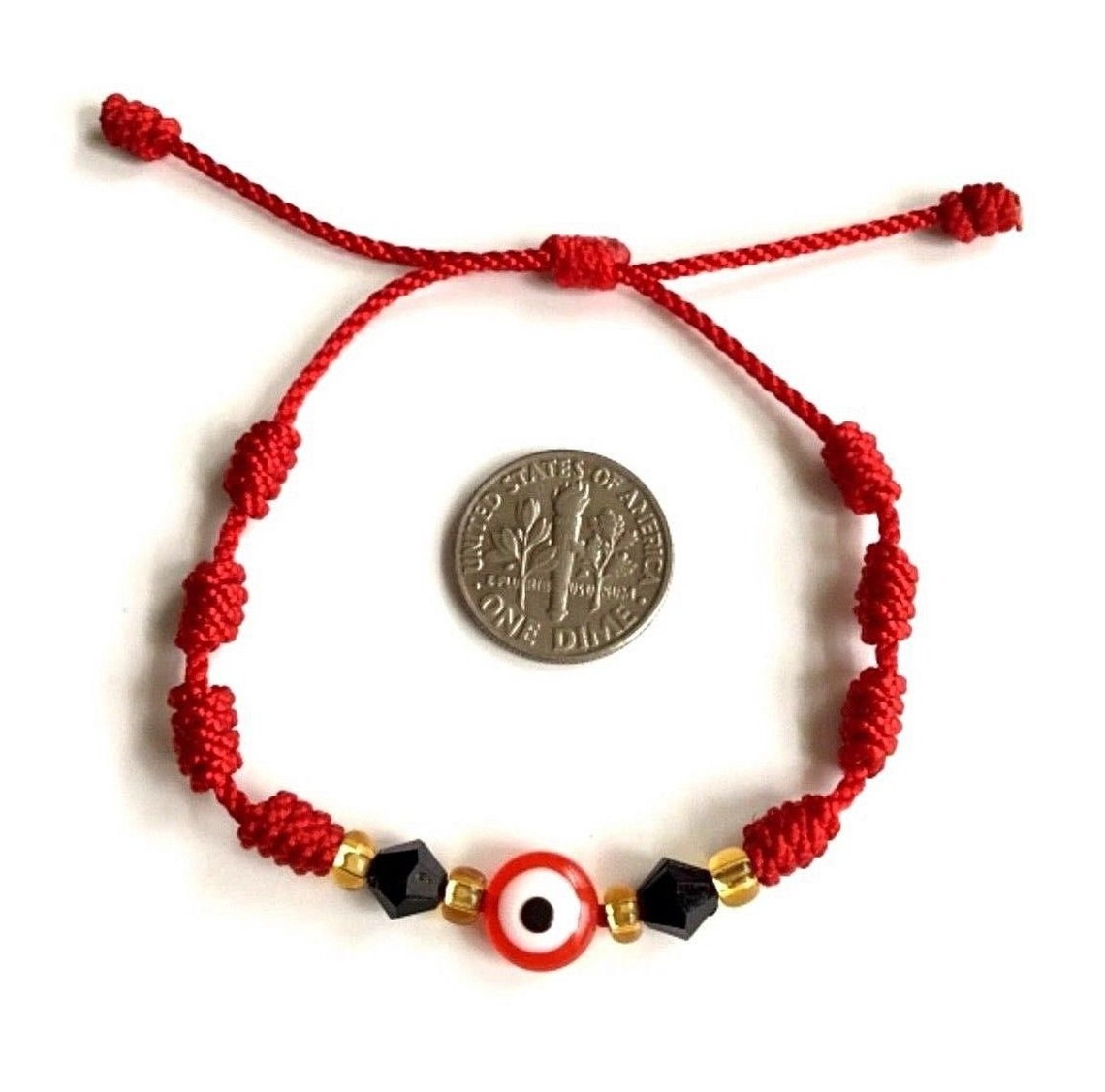 Red String Red Evil Eye Bracelet Envygood Luckprotection | Etsy