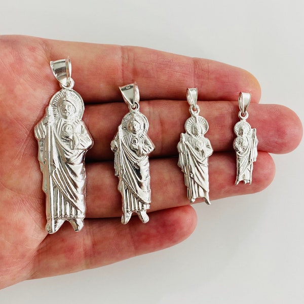 St Jude Silver Pendant - Etsy