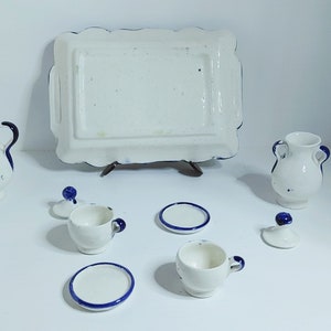 Handmade Miniature Tea Set and Tray - Etsy