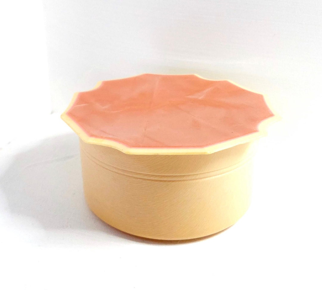 Vintage Celluloid Powder Box - Etsy