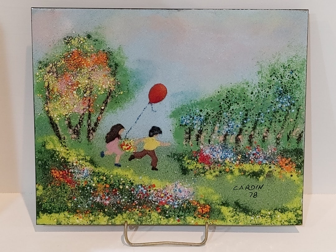 Louis Cardin Enamel Painting - Etsy