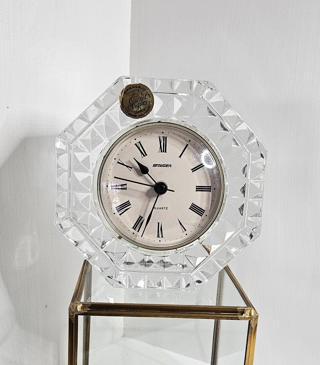 Vintage Staiger Crystal Clock - Etsy