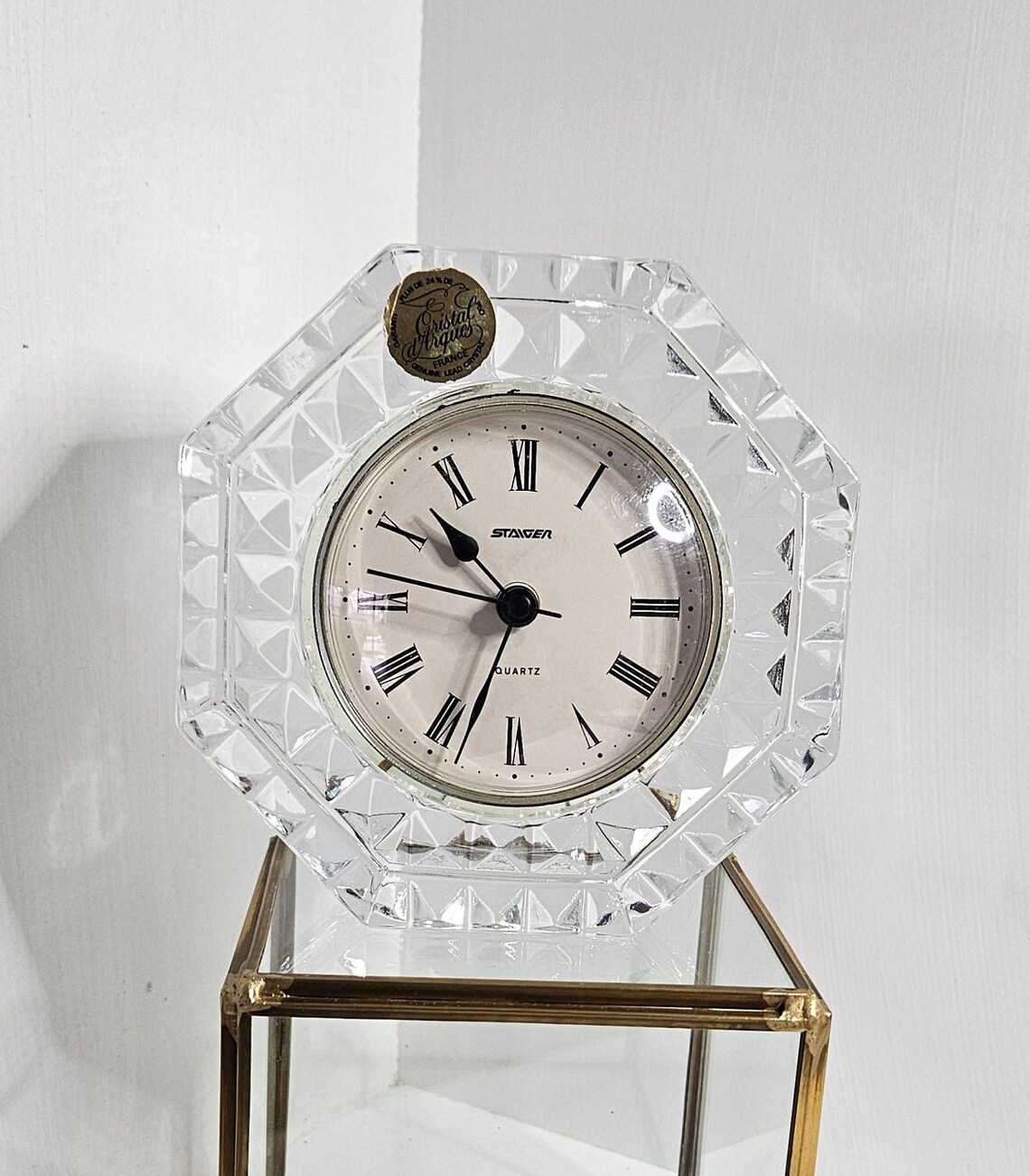 Vintage Staiger Crystal Clock - Etsy