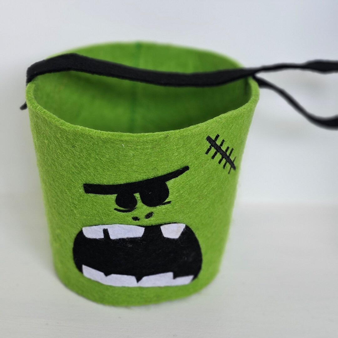 Felt Frankenstein Candy Pail - Etsy