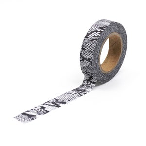 Snake's Skin Washi Tape, Black Snake Skin Pattern Paper Tape, Animal ...