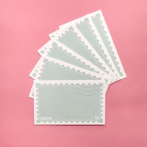 Mini Notecards, Airmail Mini Note Card, Forever Stamp Notecard, Snail ...