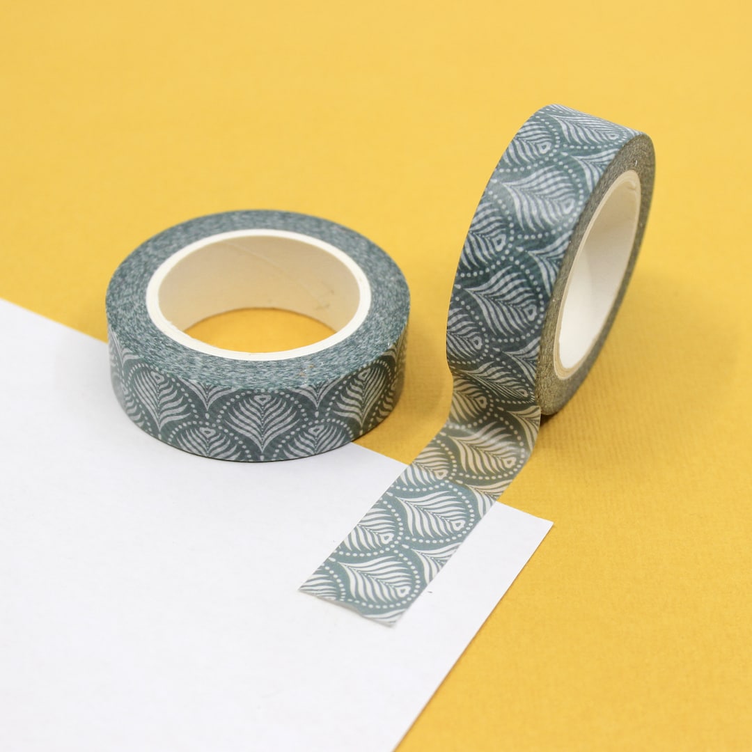 Palm Leaf Washi Tape, Spring Leaf Pattern Adhesive Tape, Scrapbooking ...
