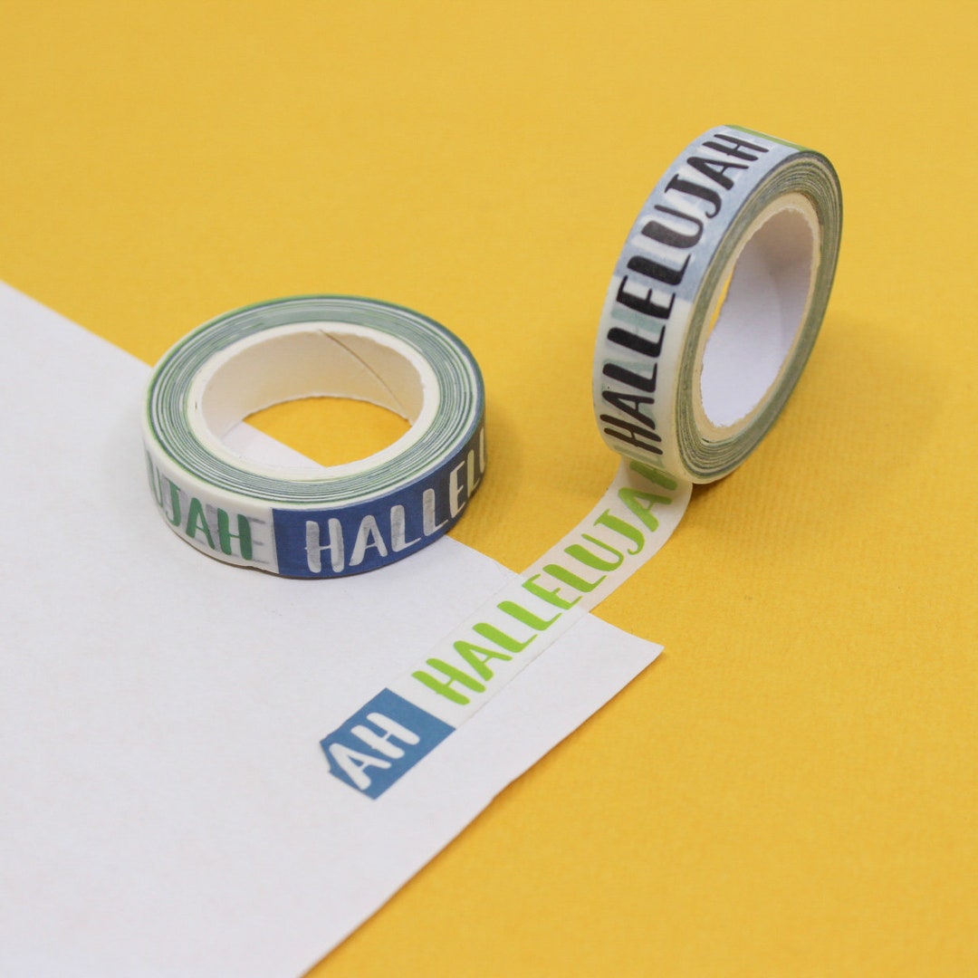 Hallelujah Phrase Washi Tape Affirmation Phrases Washi Bible Journaling Tapes Faith Planner