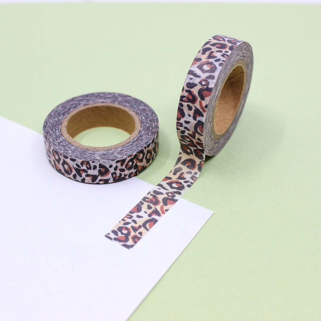 Leopard Print Washi Tape, Traditional Safari Leopard Print Pattern ...