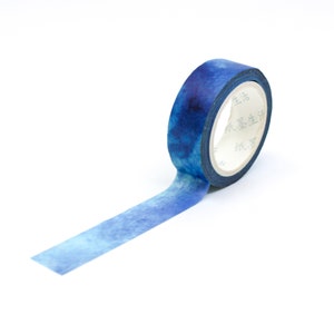 Blue and Turquoise Watercolor Ocean Pattern Washi Tape, Blue Marble ...