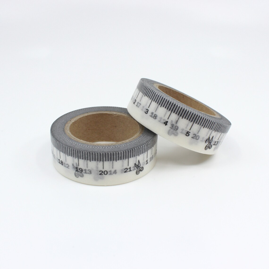 Black and White Tape Measure Ruler With Scissors Symol Pattern - Etsy