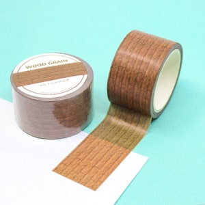 Wood Grain Washi Tape, Light Brown Wood Grain Paper Tape, Wood Pattern ...
