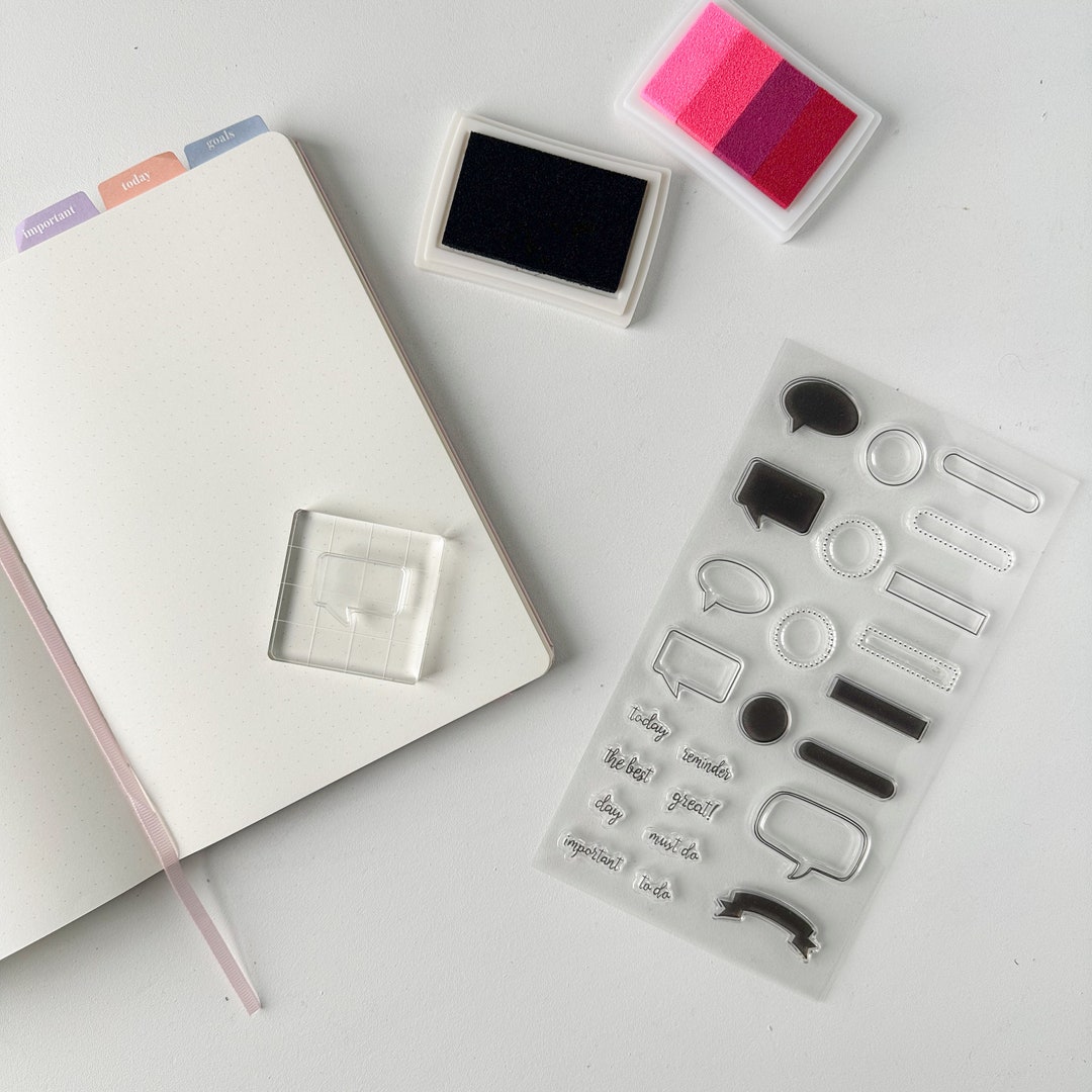 Bullet Planner and Habit Tracker Stamp Easy to Use Call Out - Etsy