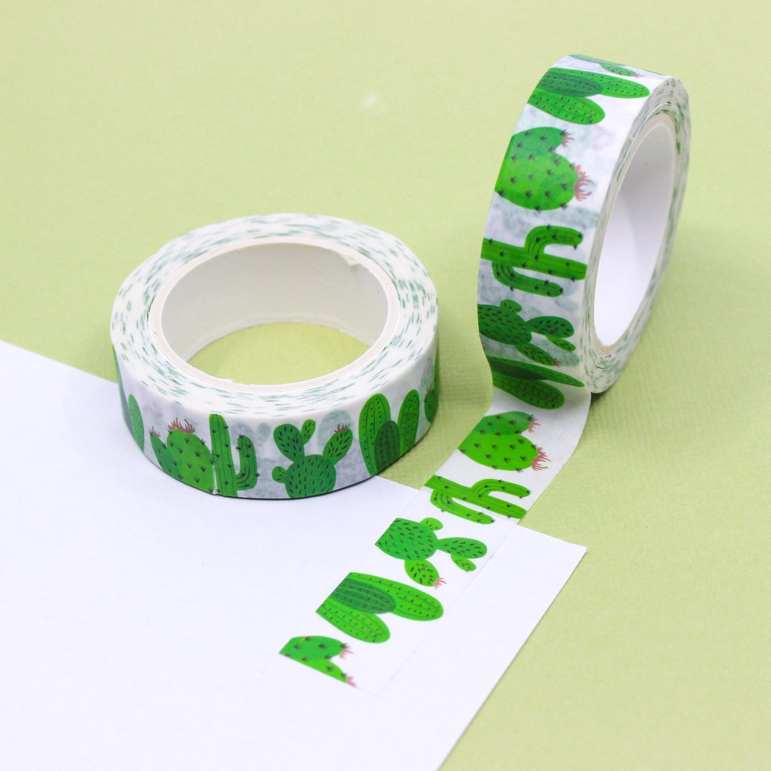 Colorful Cactus Washi Tape, Fun Cacti Adhesive Tape, Desert Plant ...