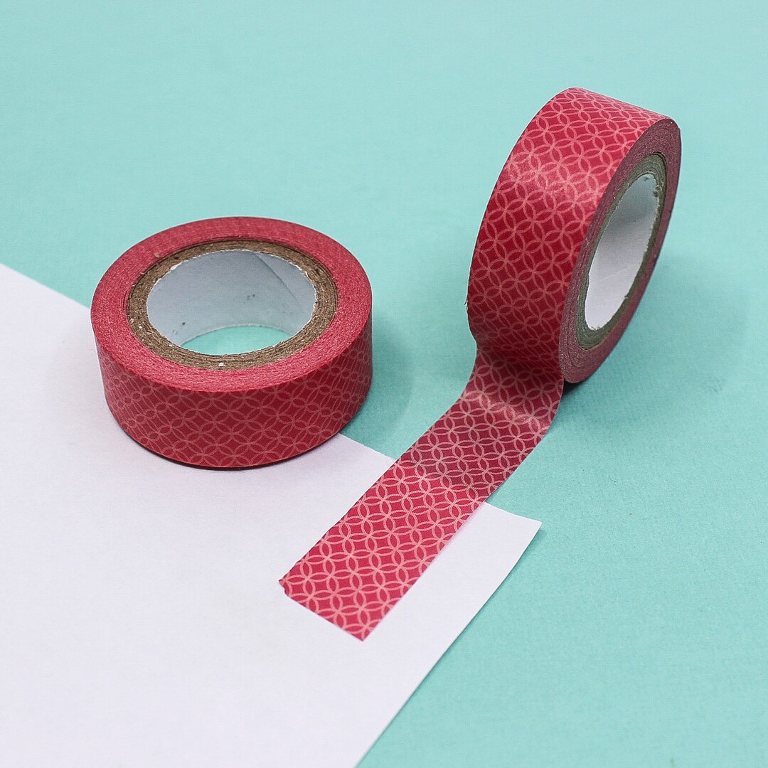 Pink Lattice Pattern Washi Tape, Hot Pink Hexagon Pattern Craft Tapes ...
