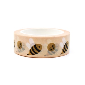 Cute Cartoon Bee Washi Tape, Fun Bumble Bees Washi Paper Tapes, Playful ...