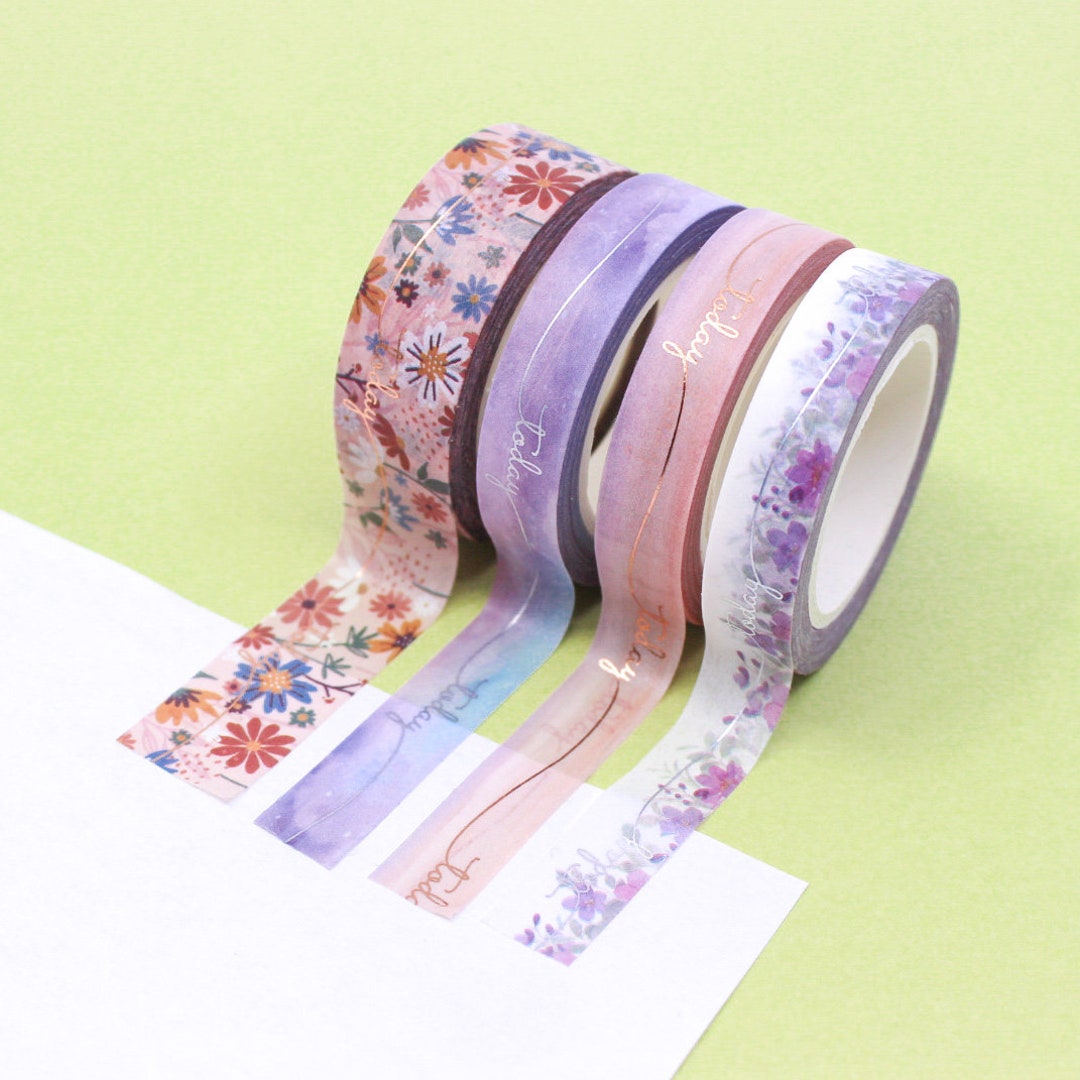 Foil Today Typography Washi Tape, To-do List Today Calendar Tape, Foil ...