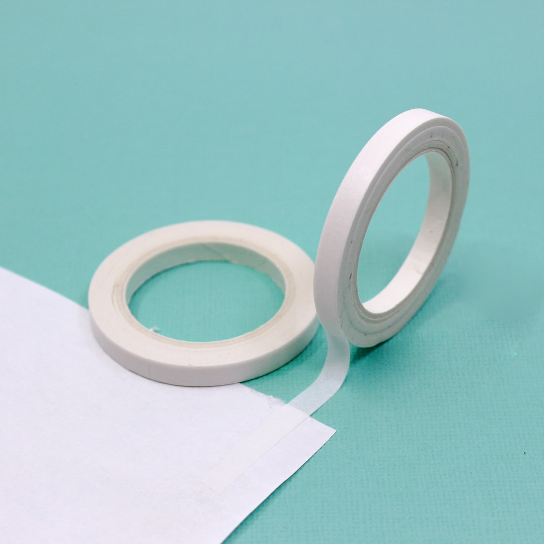Solid Thin White Washi Tape, 5MM White Paper Tape, Scrapbooking Tapes ...