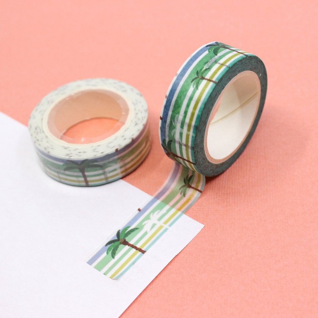 Fun California Palm Tree Pattern Washi, Vacation Hawaii Island Washi ...