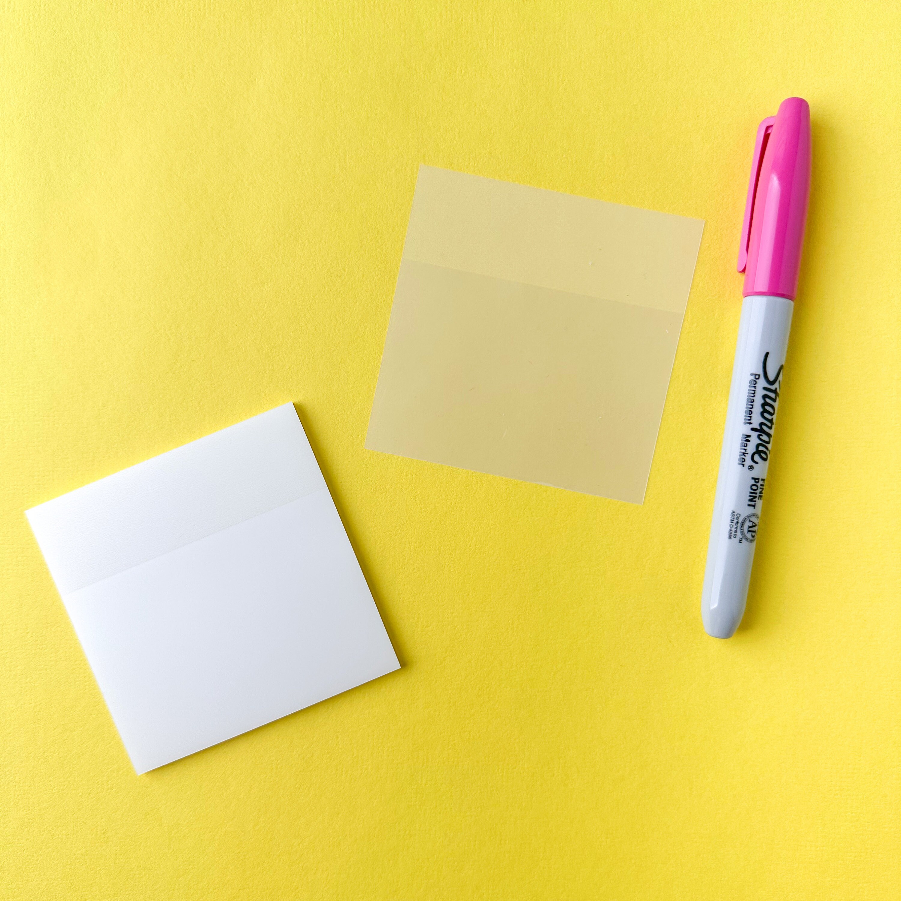 Transparent Sticky Notes, Important Notes Sticky Pad, Checklist Notepad ...