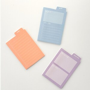 Tabbed Sticky Notes, Important Notes Sticky Pad, Today Checklist ...