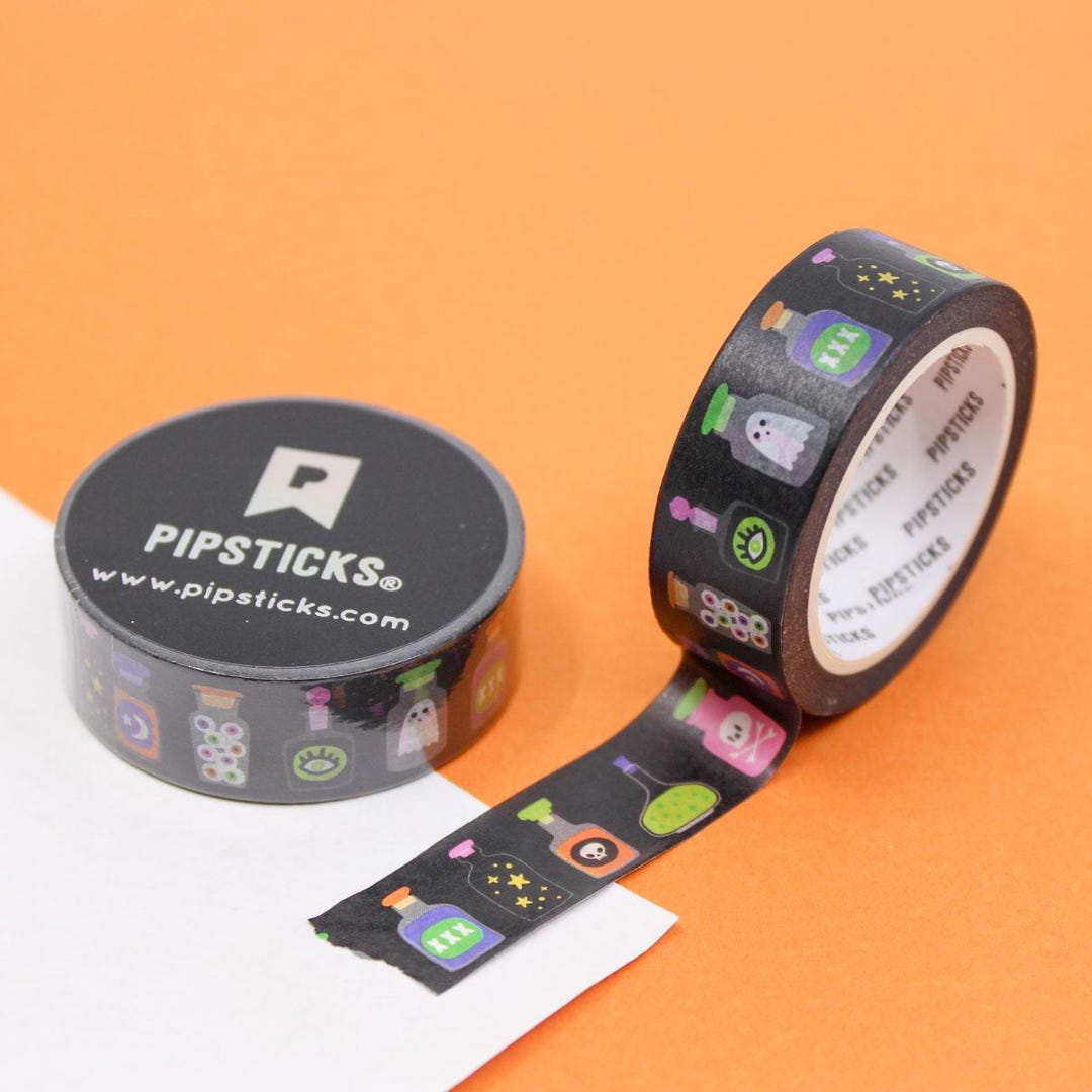 Colorful Halloween Potions Washi Tape, Halloween Witches Brew Paper ...