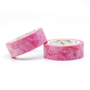 Pastel Pink Watercolor Washi Tape, Pink Sky Patter Craft Tape, Pink ...