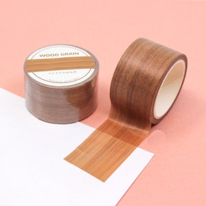 Wood Grain Washi Tape, Light Brown Wood Grain Paper Tape, Wood Pattern ...