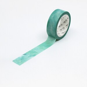 Green Sky Watercolor Marble Washi Tape, Marble Pattern Craft Tapes ...