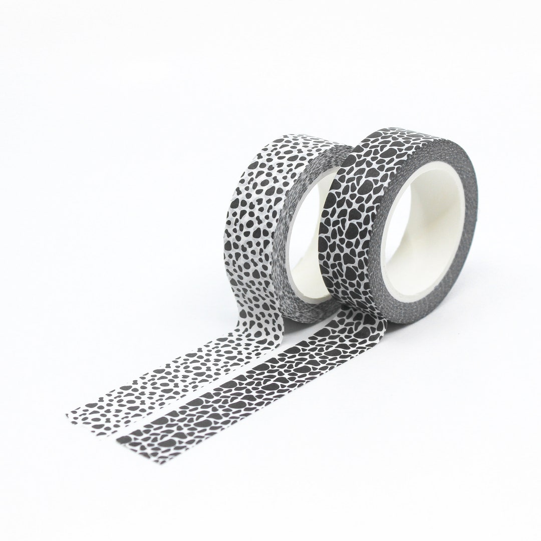 Modern Black & White Animal Print Washi Tape Cow Print Tape - Etsy