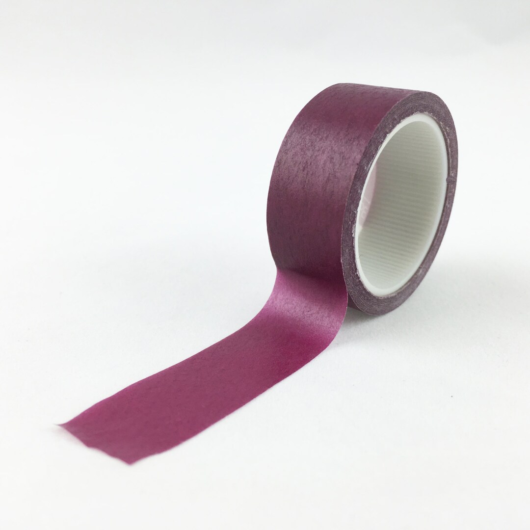 Solid Red Mauve Washi Tape // 15mm // Paper Tape // BBB Crafting ...