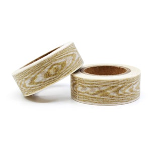 Light Wood Grain Washi Tape, Wood Tones Craft Tape, Interior Design ...