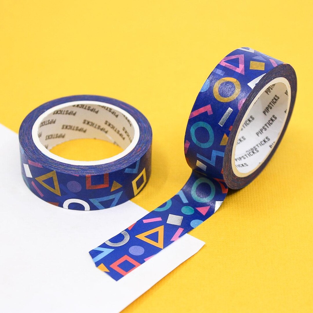 Totally Rad Pattern Washi Tape, 80s Retro Pattern Paper Tape, 90s Saved ...