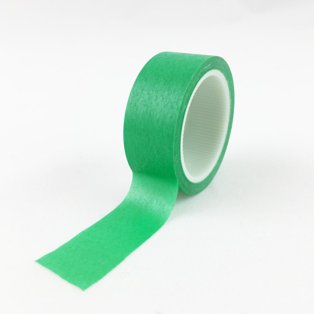 Solid Muted Apple Green Washi Tape // 15mm // Paper Tape // BBB ...