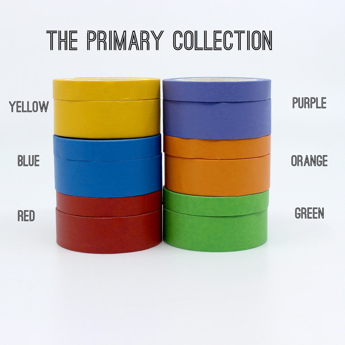 Primary Crayon Colors Thick 15mm Thin 8mm Washi Tape Apple - Etsy