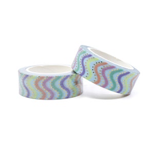 Patel Spring Pattern Washi Tape, Pastel Chevron Washi Paper Tapes ...
