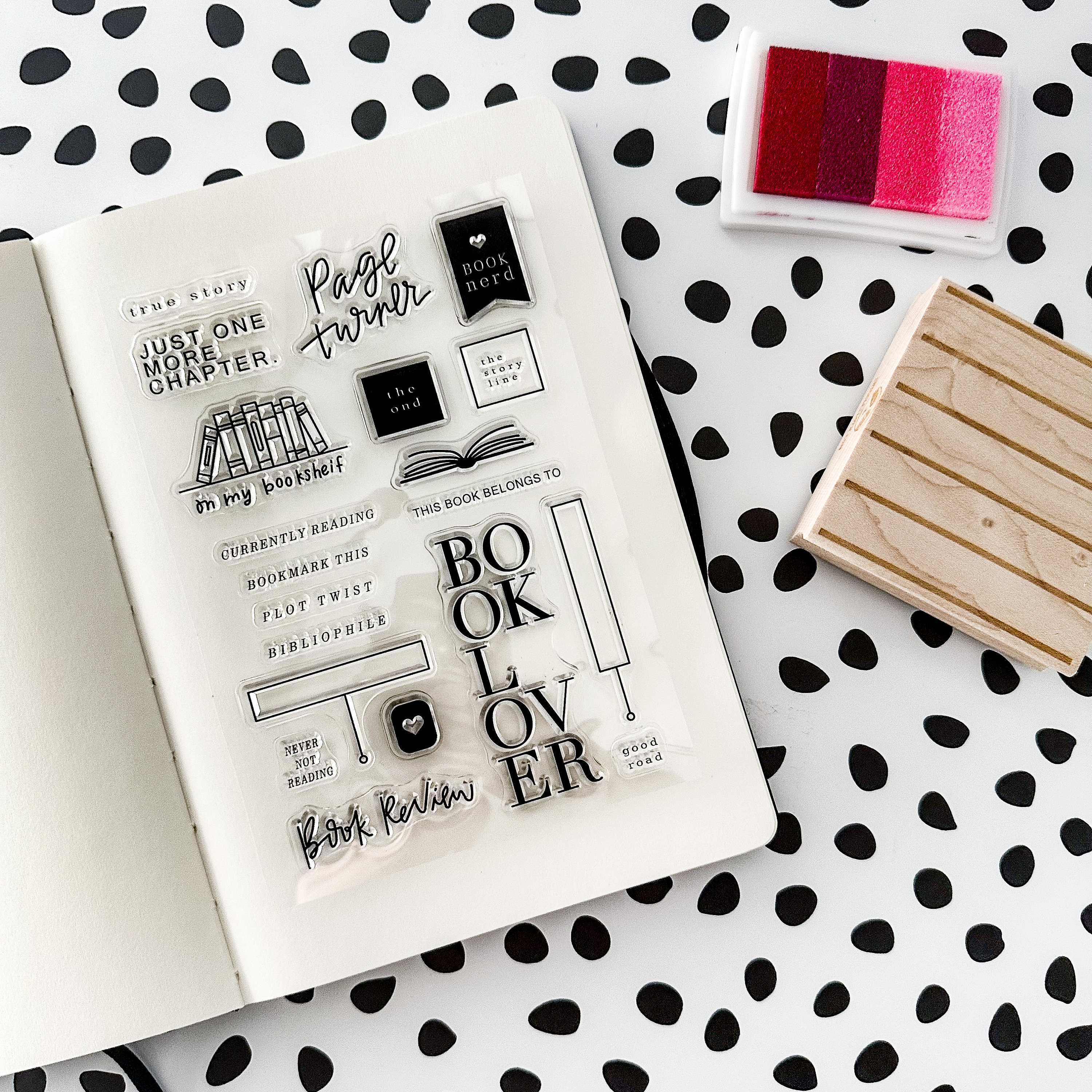 Reading Stamps, Reading Tracker BUJO Stamps, Planner Calendar Bookworm ...