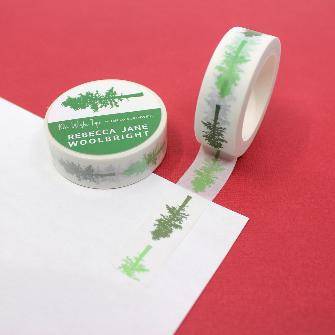 Northwest Pine Trees Washi Tape, Pine Trees Paper Tape, Winer Forest ...