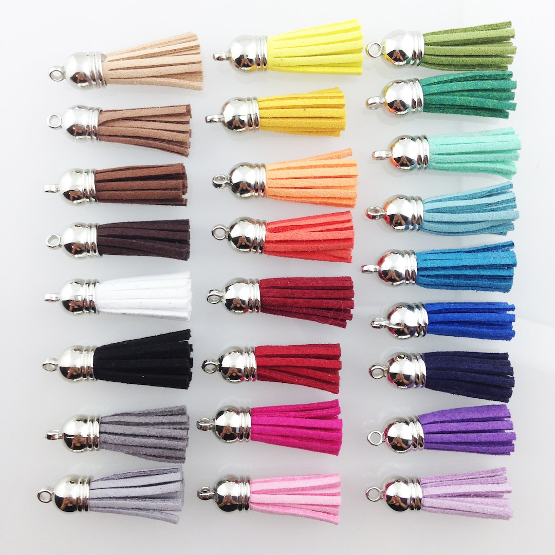 Tassels With Silver Top, Black Tassel, White Tassel, Grey Tassel, Pink ...