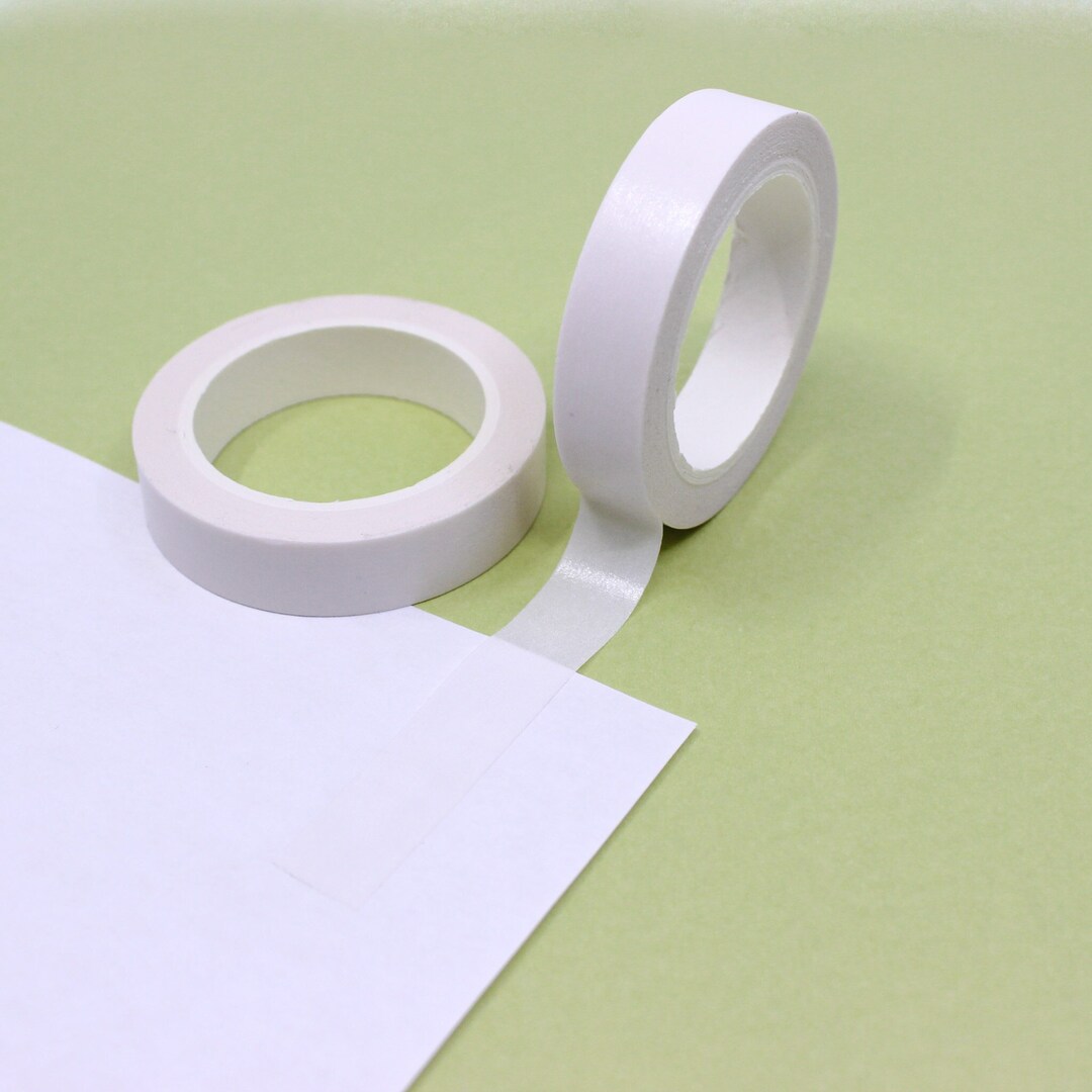 Solid White Washi Tape, 10MM White Paper Tape, Elegant Scrapbooking ...