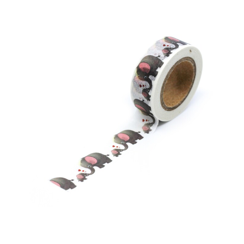 Cute Little Baby and Momma Elephant Washi Tape, Elephants Washi Tape ...